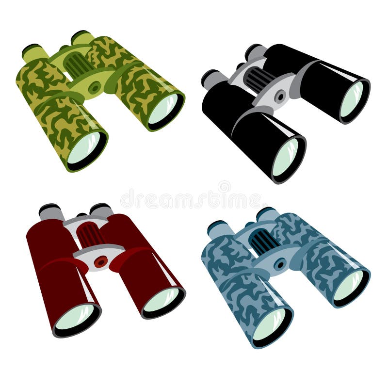 Army Binoculars Line Icon, Explore And Military, Lens Sign, Vector ...