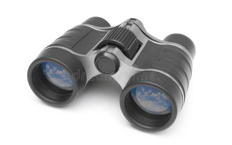 Binoculars, front view. stock photo. Image of view, isolated - 2277216
