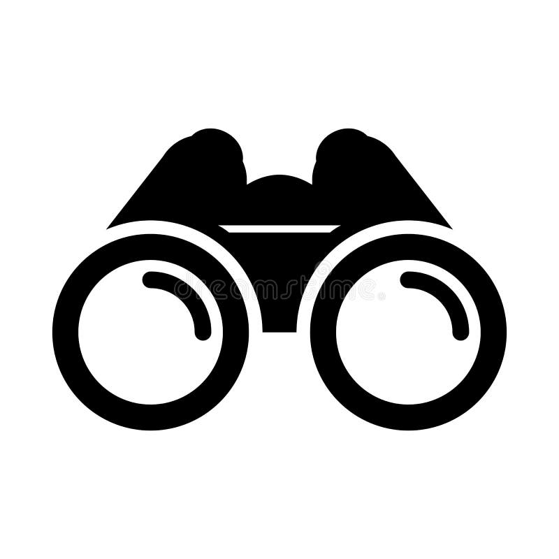 Binoculars Icon. Exploration or Optical Equipment Vector Illustration ...