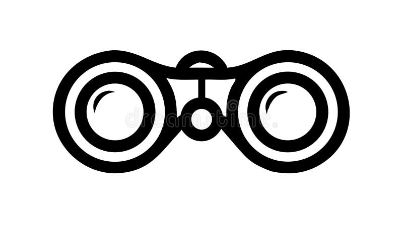 Binoculars Icon. Observation, Exploration, View, Optics, Vector Design ...