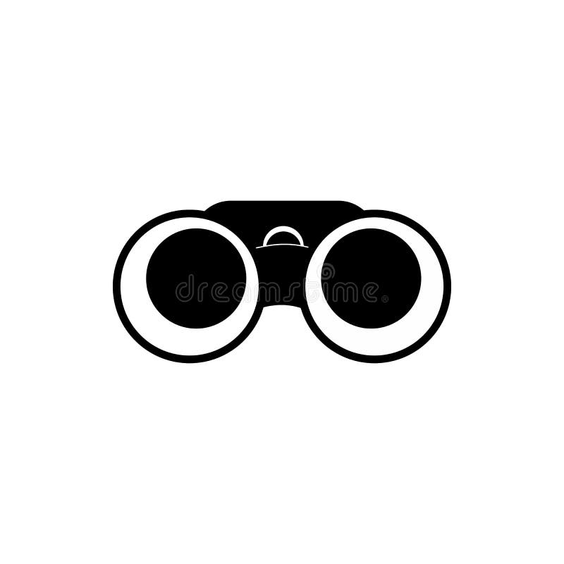 Binoculars Icon, Simple Style Stock Vector - Illustration of instrument ...