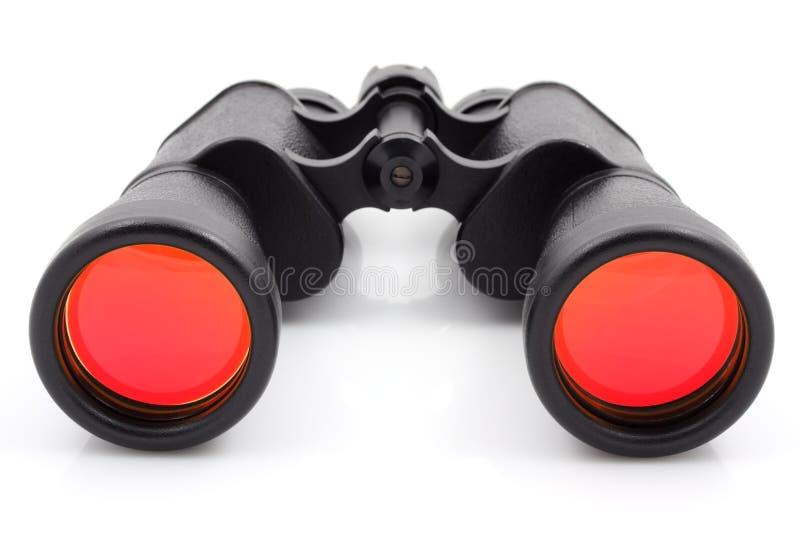 Binoculars isolated stock image. Image of view, optical - 10403357