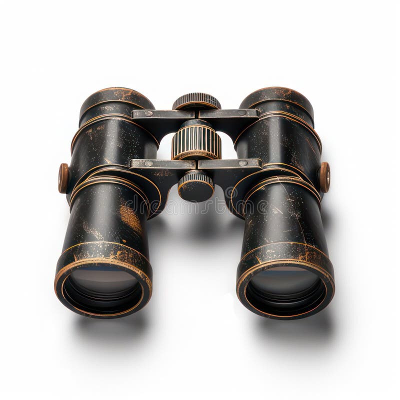 Binoculars Isolated on White Created with Generative AI. Optical ...