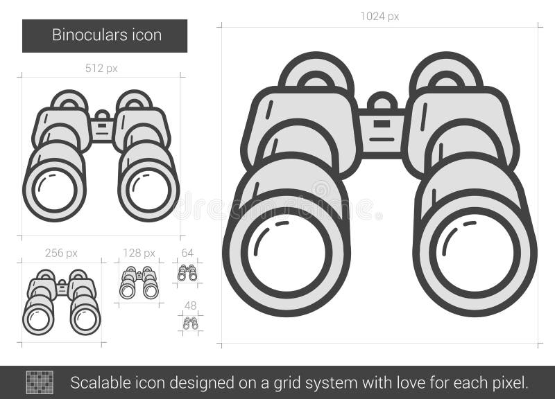 Binoculars Line Drawing Stock Illustrations – 702 Binoculars Line ...