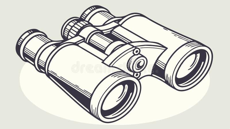Binoculars Optical Instrument Exploration Gear, Vector Design ...