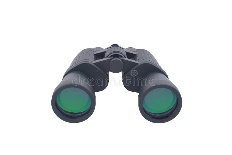 Binoculars on White Background Stock Illustration - Illustration of ...