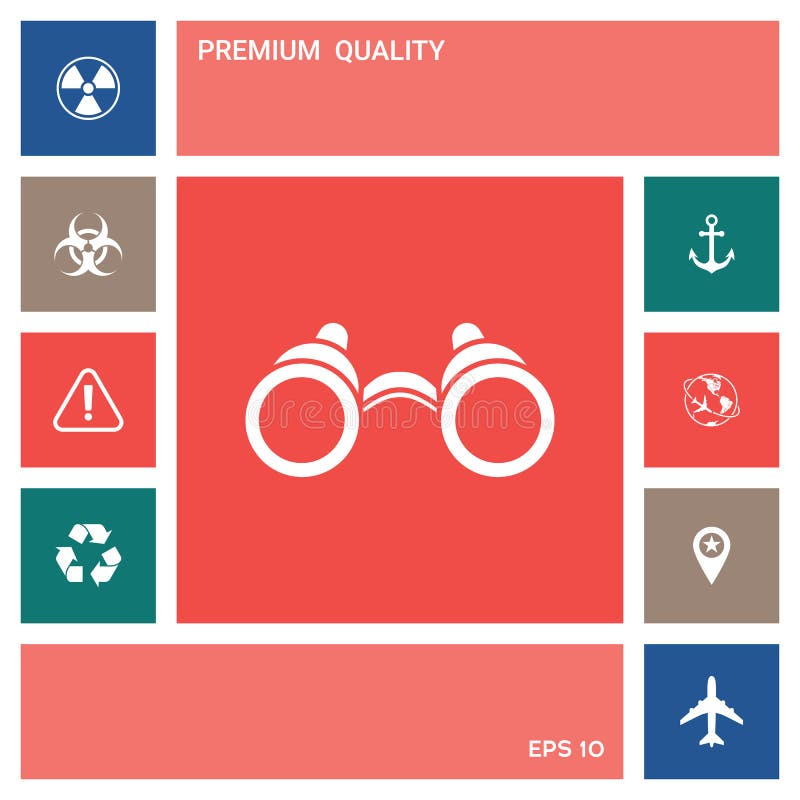 Binoculars Symbol Icon . Elements for Your Design Stock Vector ...