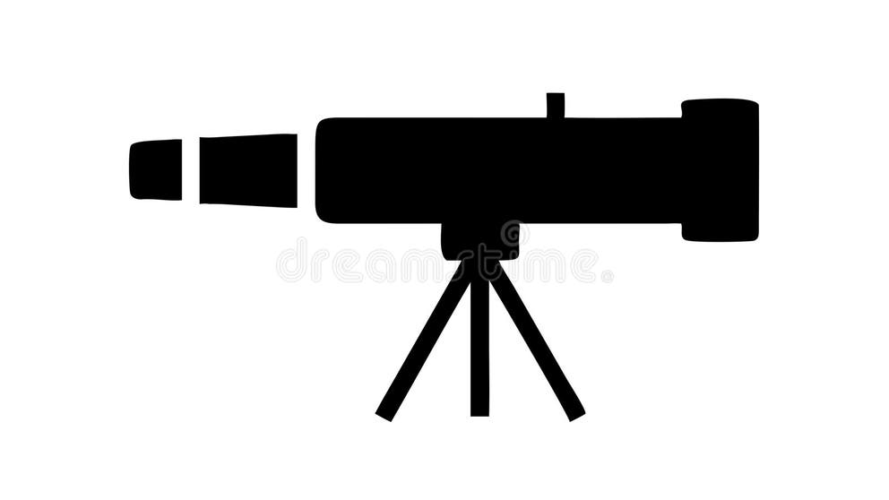 Binoculars Telescope Device Vector Icon, Observation and Long-Range ...