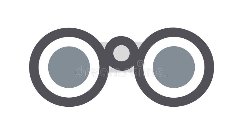 Binoculars View Icon. Observation Exploration, Vector Design Generative ...