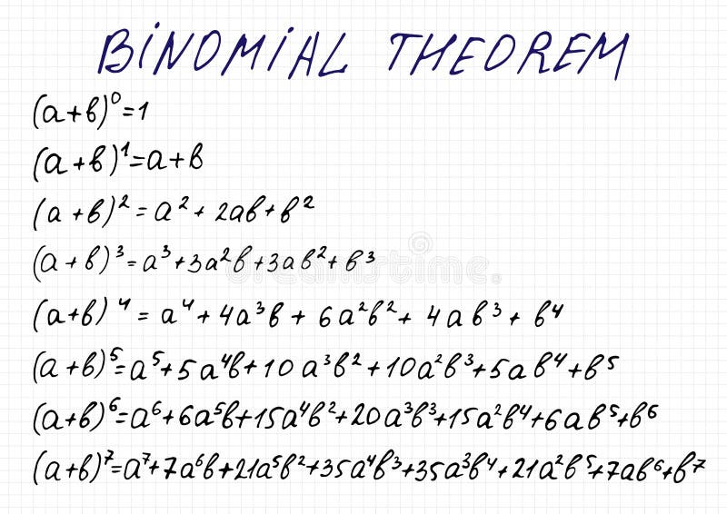 Binomial Expansion Stock Illustrations – 11 Binomial Expansion Stock ...