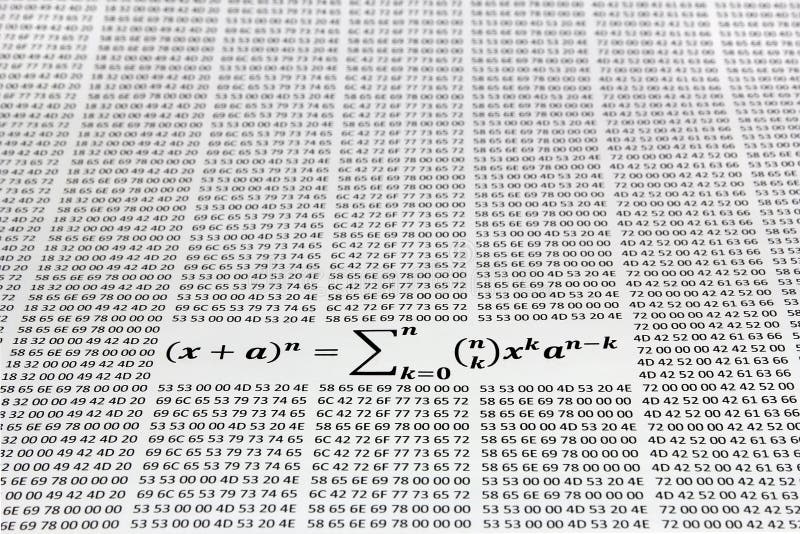 Binomial theorem stock photo. Image of software, develop - 34751856