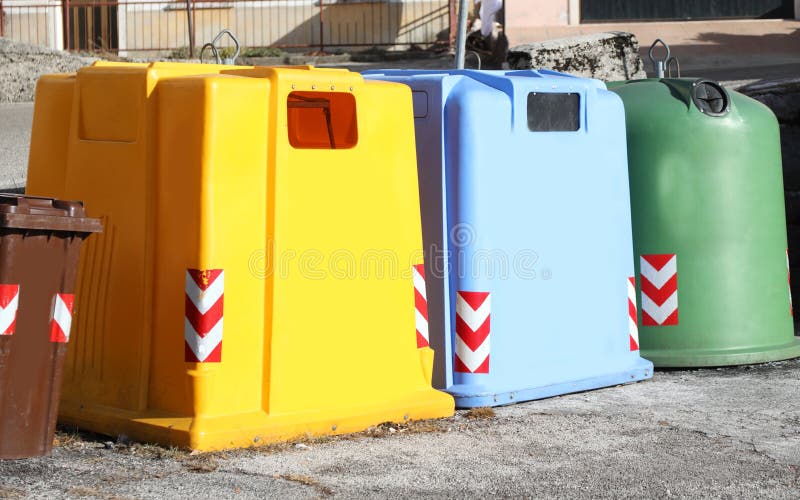 Selective waste collection stock photo. Image of hand - 34816084