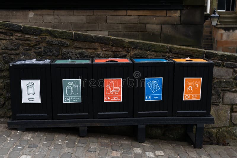 Selective containers waste stock photo. Image of green - 233677502