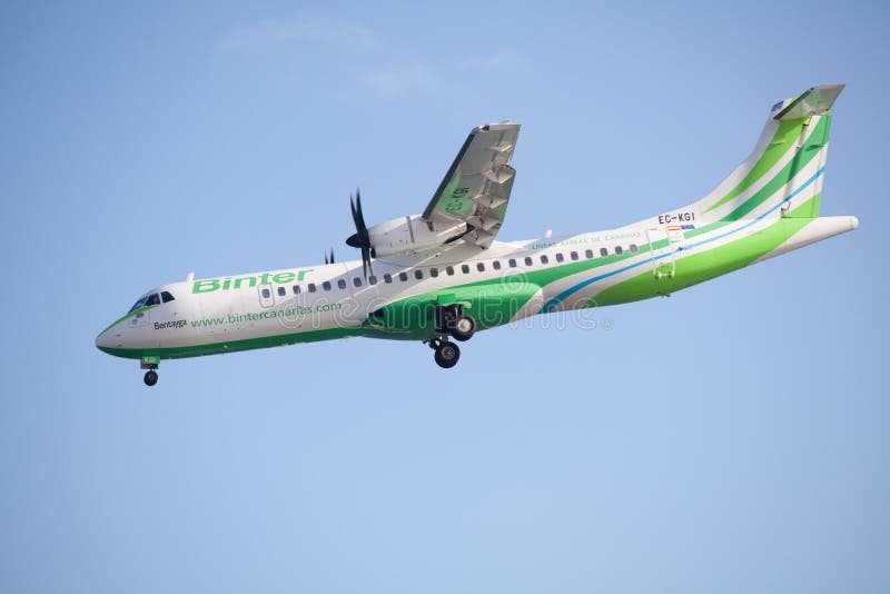 Binter editorial stock photo. Image of binter, lanzarote - 22994128