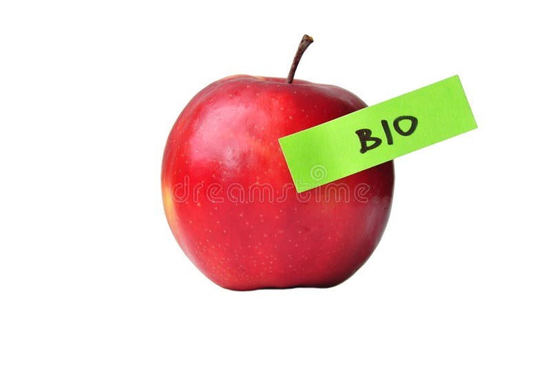Bio apple fruit stock photo. Image of concept, symbol - 26863188