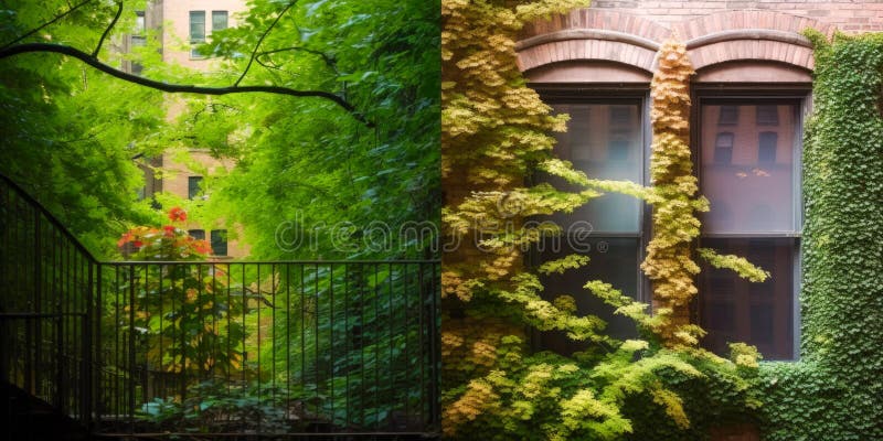 Bio Architecture, Gardens and Buildings Stock Illustration ...