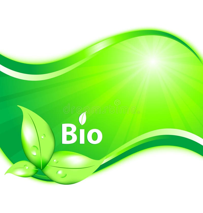 Bio sticker stock vector. Illustration of environment - 8412320