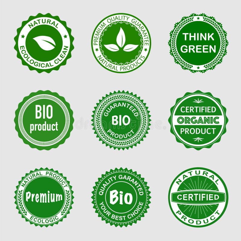 Bio Badges stock illustration. Illustration of security - 80043615