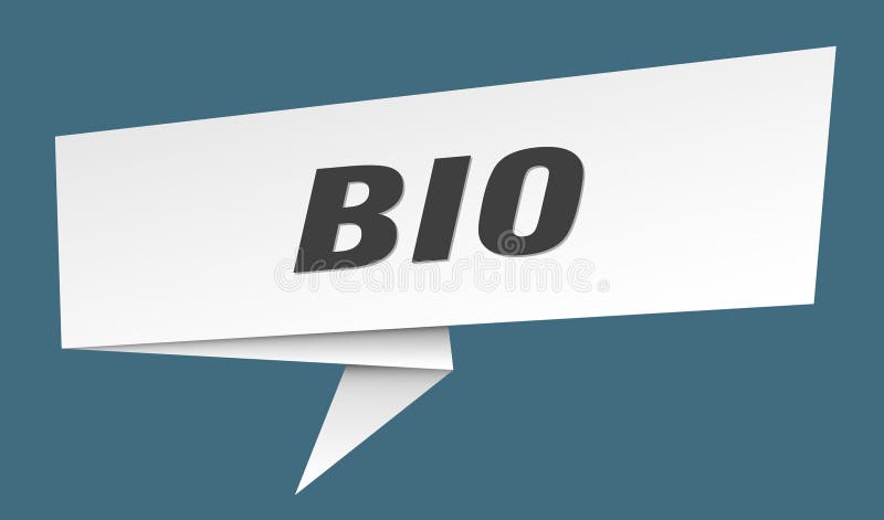 Bio Banner. Bio Speech Bubble, Label, Sticker, Sign Template Stock ...