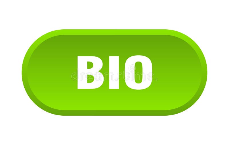 Bio button stock vector. Illustration of sign, notice - 158484068