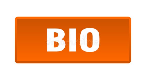 Bio Button. Bio Square Isolated Push Button Stock Vector - Illustration ...