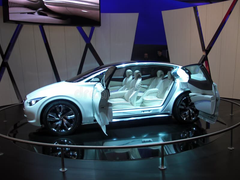 Bio car editorial stock image. Image of exhibition, front - 18858899