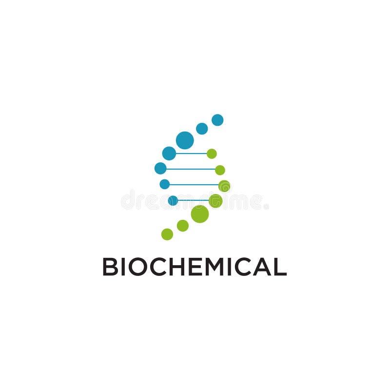 Bio Chemical Company Logo Design with Using Molecule Connection Icon ...