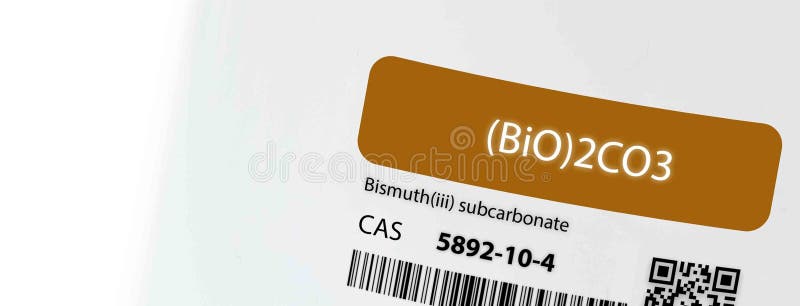 (BiO)2CO3 - Bismuth Oxycarbonate Stock Image - Image of number ...