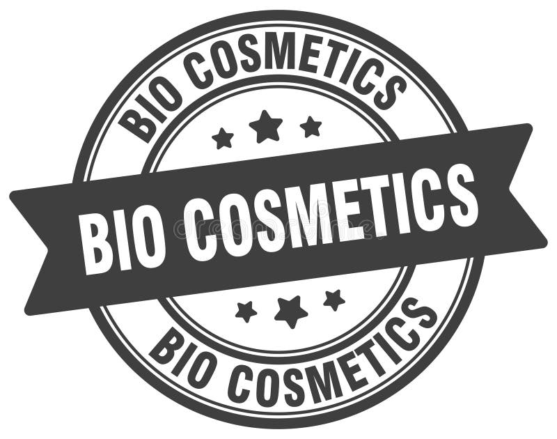 Bio Cosmetics Stamp. Bio Cosmetics Label on Transparent Background ...