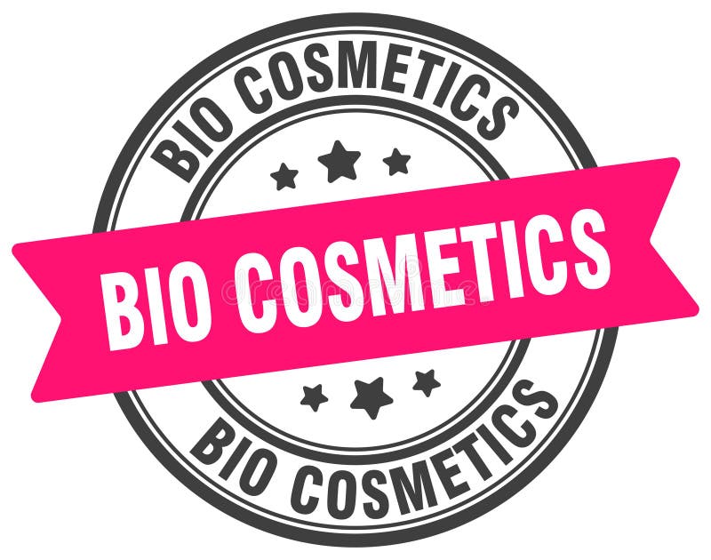 Bio Cosmetics Stamp. Bio Cosmetics Label on Transparent Background ...