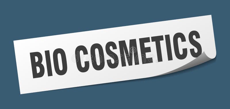 Bio Cosmetics Sticker. Bio Cosmetics Square Isolated Sign Stock Vector ...