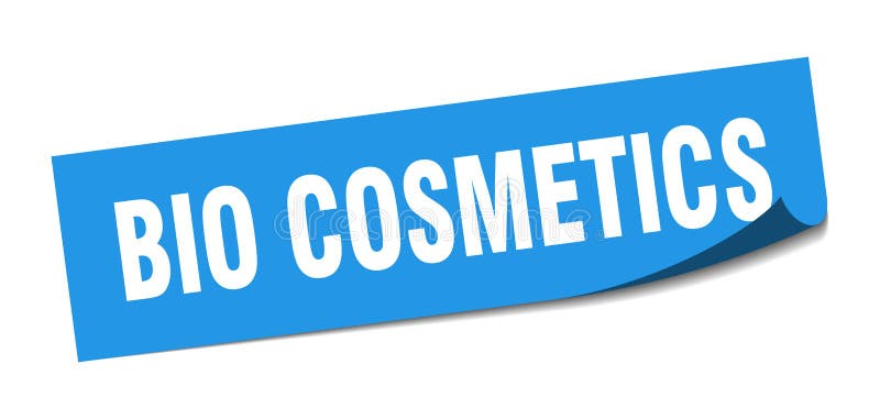 Bio Cosmetics Sticker. Bio Cosmetics Square Isolated Sign Stock Vector ...
