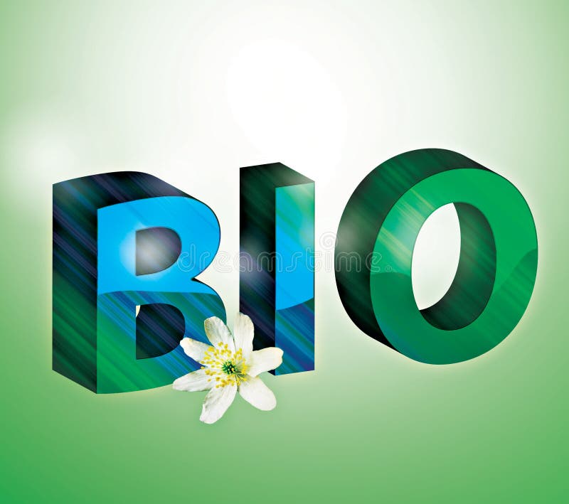 Bio 3D Letters stock illustration. Illustration of letters - 51241421