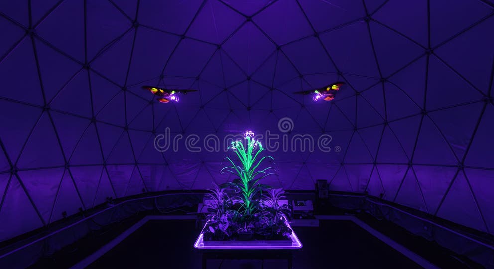 Bio-Dome Research: Drones Pollinating Glowing Plants in a Controlled ...
