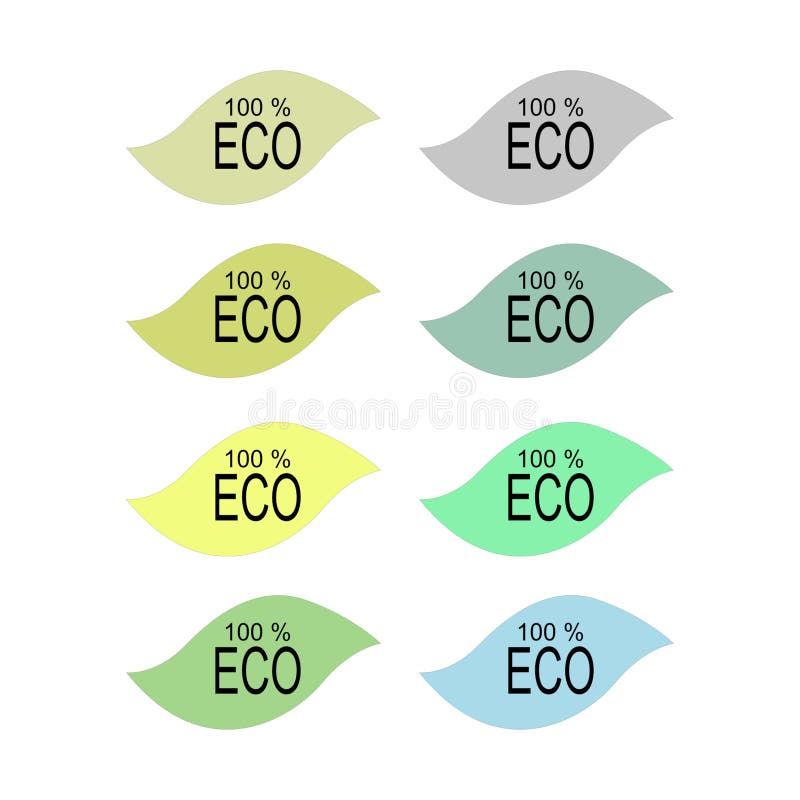 Bio Eco Natural Organic Farm Product Logo Stock Illustration ...