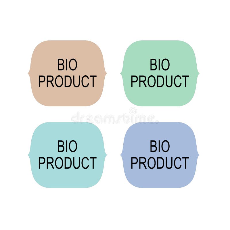 BIO ECO NATURAL ORGANIC FARM PRODUCT LOGO Stock Illustration ...