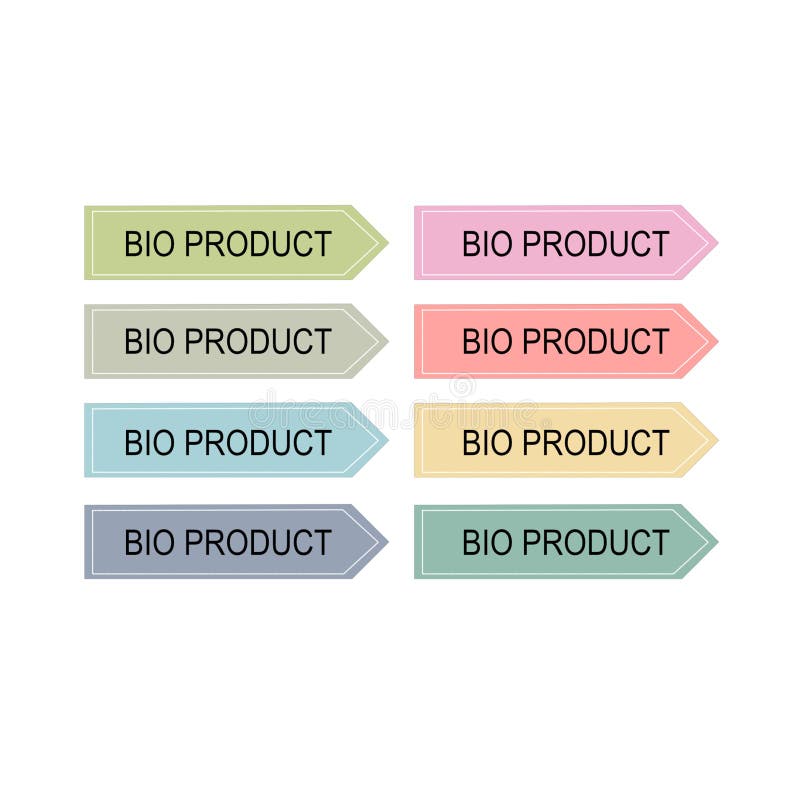 Bio Eco Natural Organic Farm Product Logo Stock Vector - Illustration ...