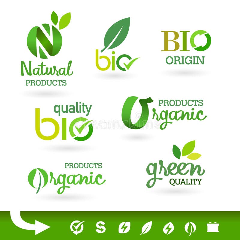 Bio - Ecologia - Verde - Grupo Natural Do ícone Ilustração do Vetor ...