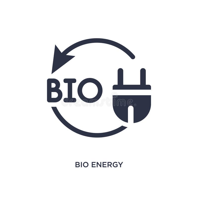 Bio Energy Icon on White Background. Simple Element Illustration from ...