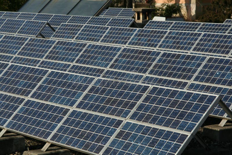 Bio energy - solar cells stock photo. Image of environment - 14311638