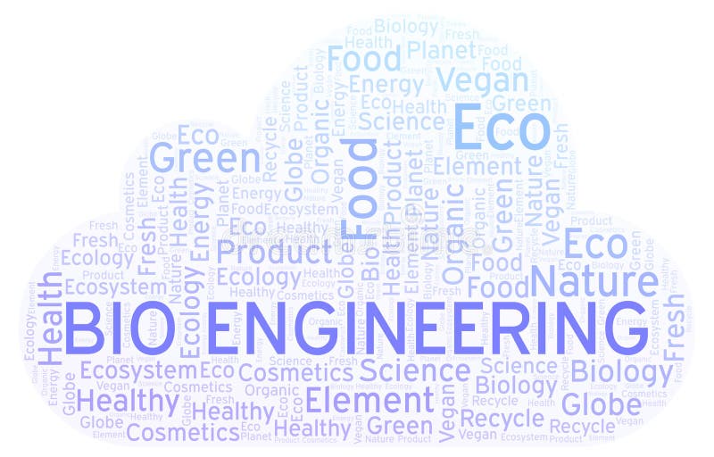 Bio Engineering Word Cloud. Stock Illustration - Illustration of nature ...