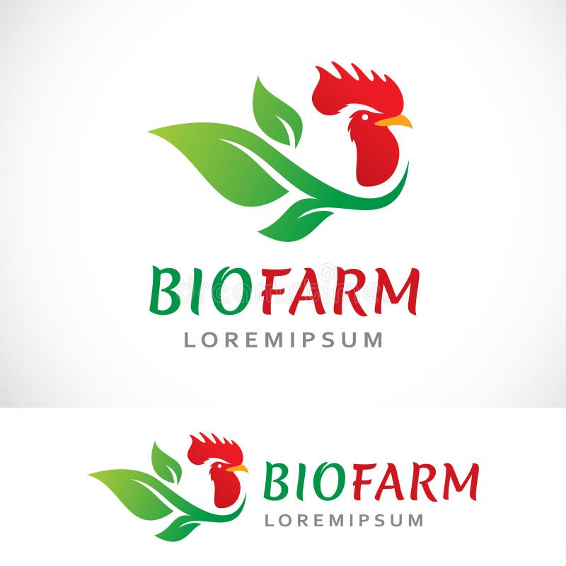Bio Farm Logo Design Template Stock Illustration - Illustration of ...