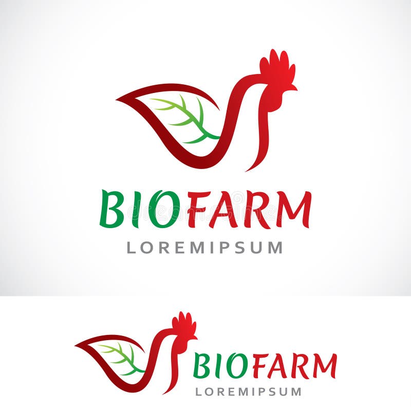 Bio Farm Logo Design Template Stock Vector - Illustration of biotech ...