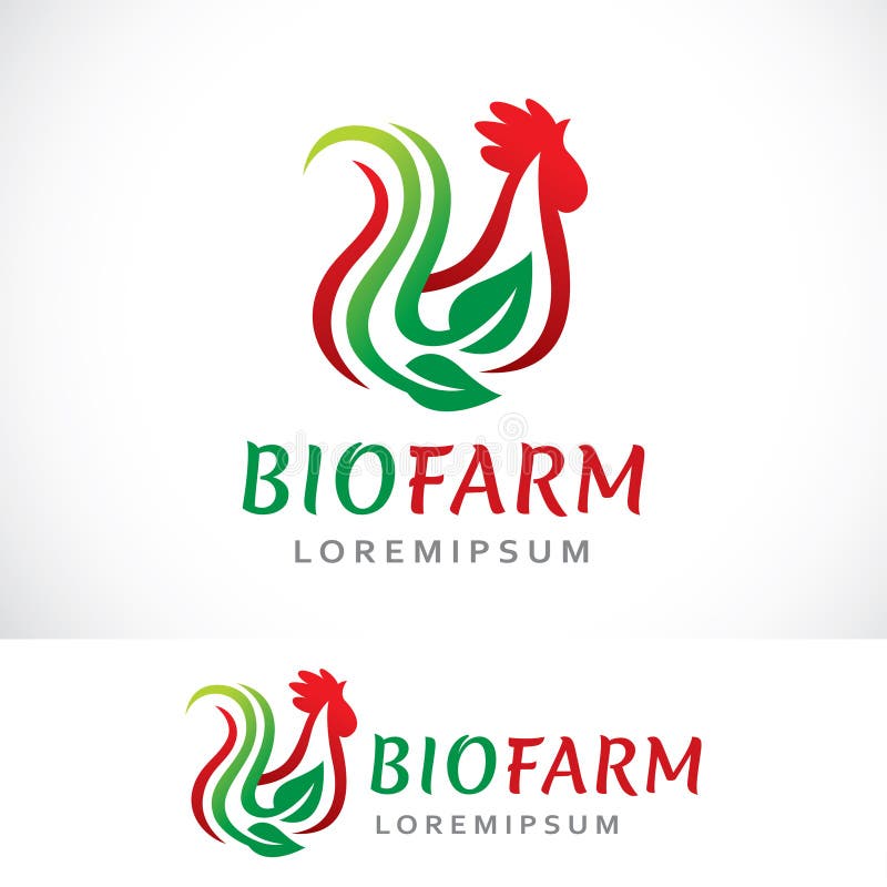 Bio Farm Logo Design Template Stock Illustration - Illustration of ...