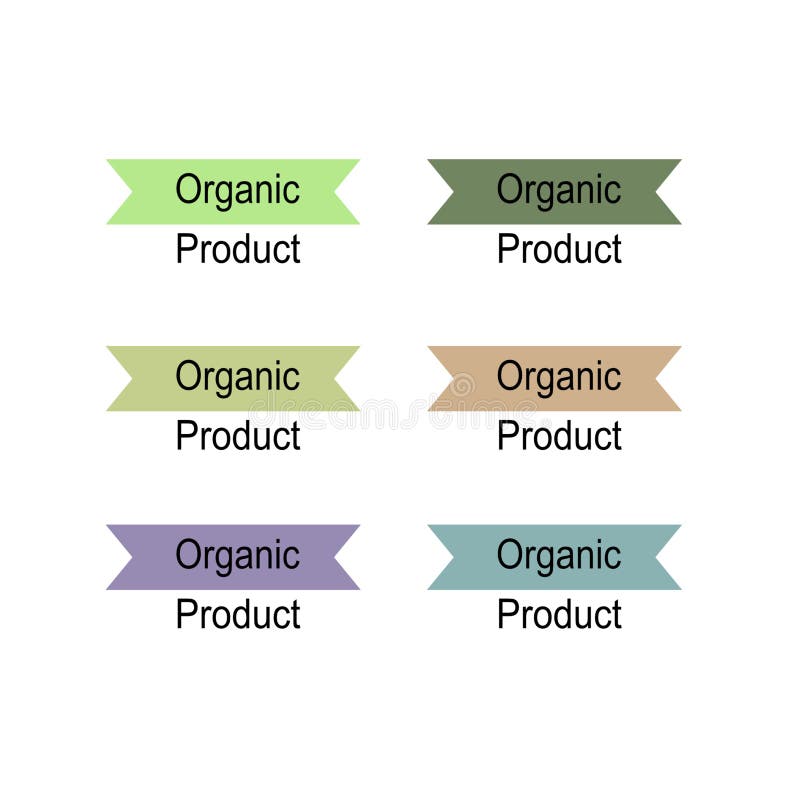 Bio Food Colorful Labels Collection Stock Vector - Illustration of shop ...