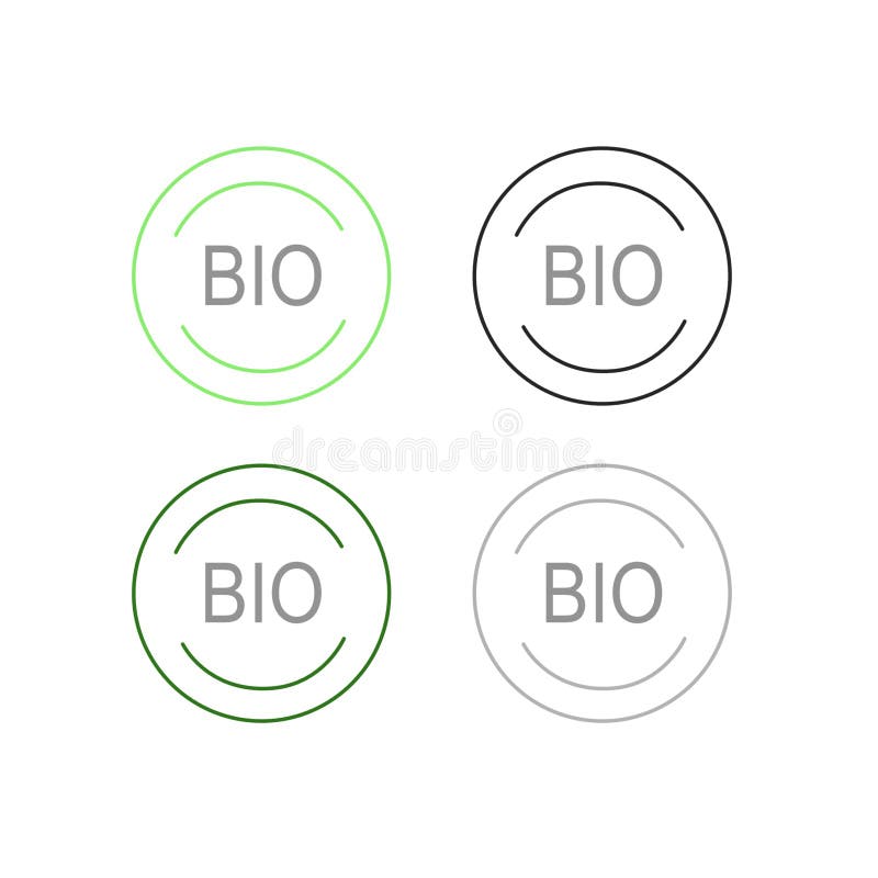 Bio Food Colorful Labels Collection Stock Vector - Illustration of ...