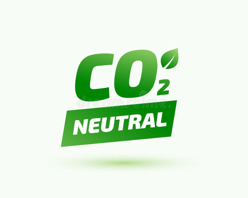 Bio Friendly Carbon Neutral Green Icon Design Stock Vector ...