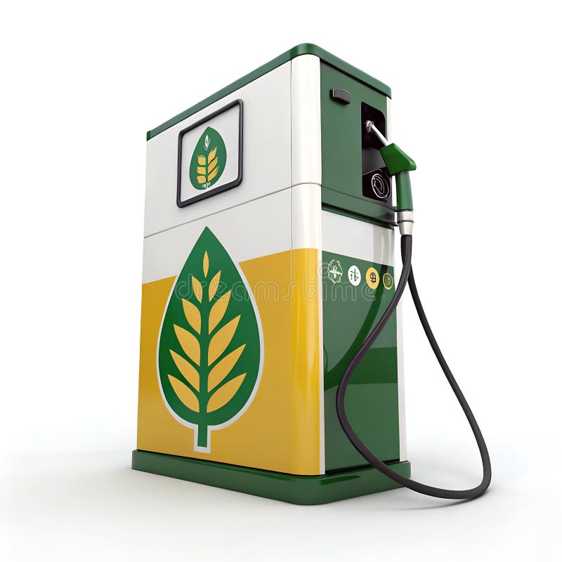 Bio Fuel 3D Icon, Renewable Energy and Environmental Solutions Concept ...