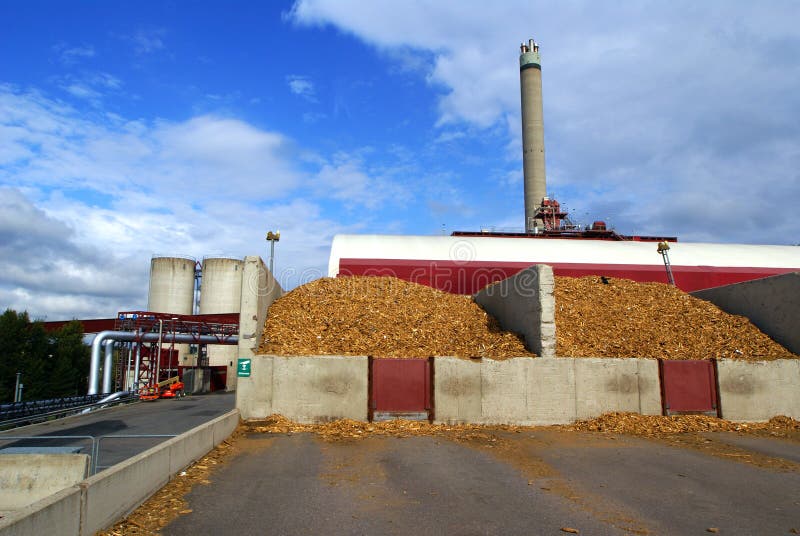 Bio fuel power plant stock image. Image of biomass, environment - 10898357