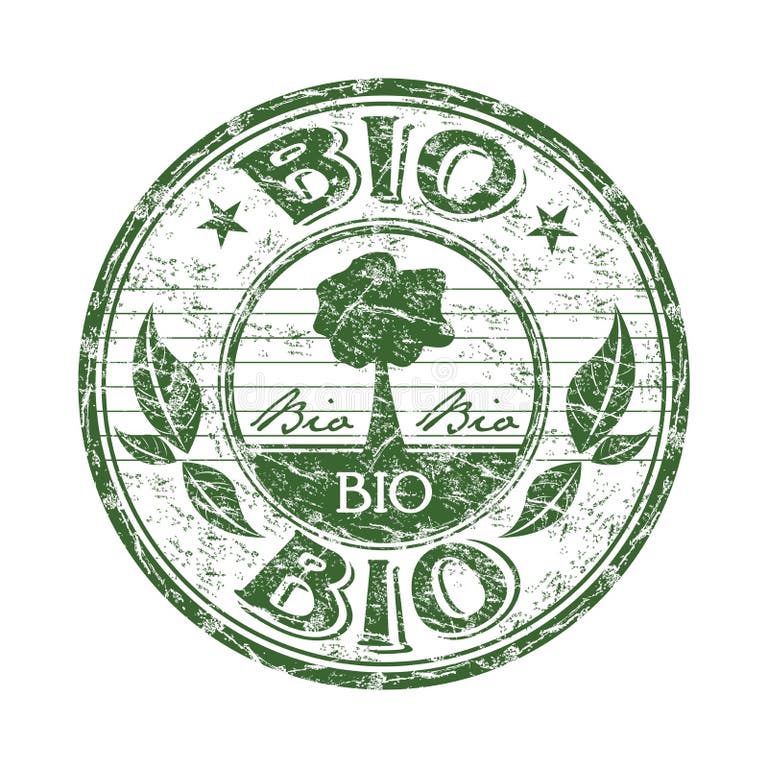 Bio grunge rubber stamp stock vector. Illustration of artwork - 18726808